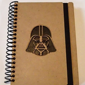 Stars Wars, Wooden Notebook, Darth Vader Notebook,custom Notebook ...