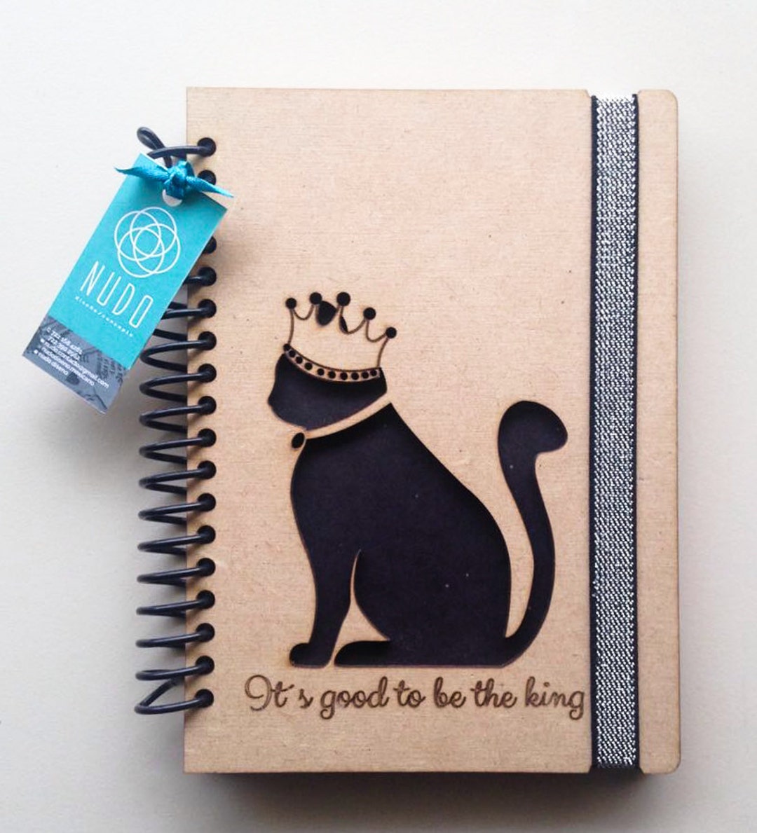 Black Cat Notebook, Black Cat, Black Journal, Cat Journal, Embroidered ...
