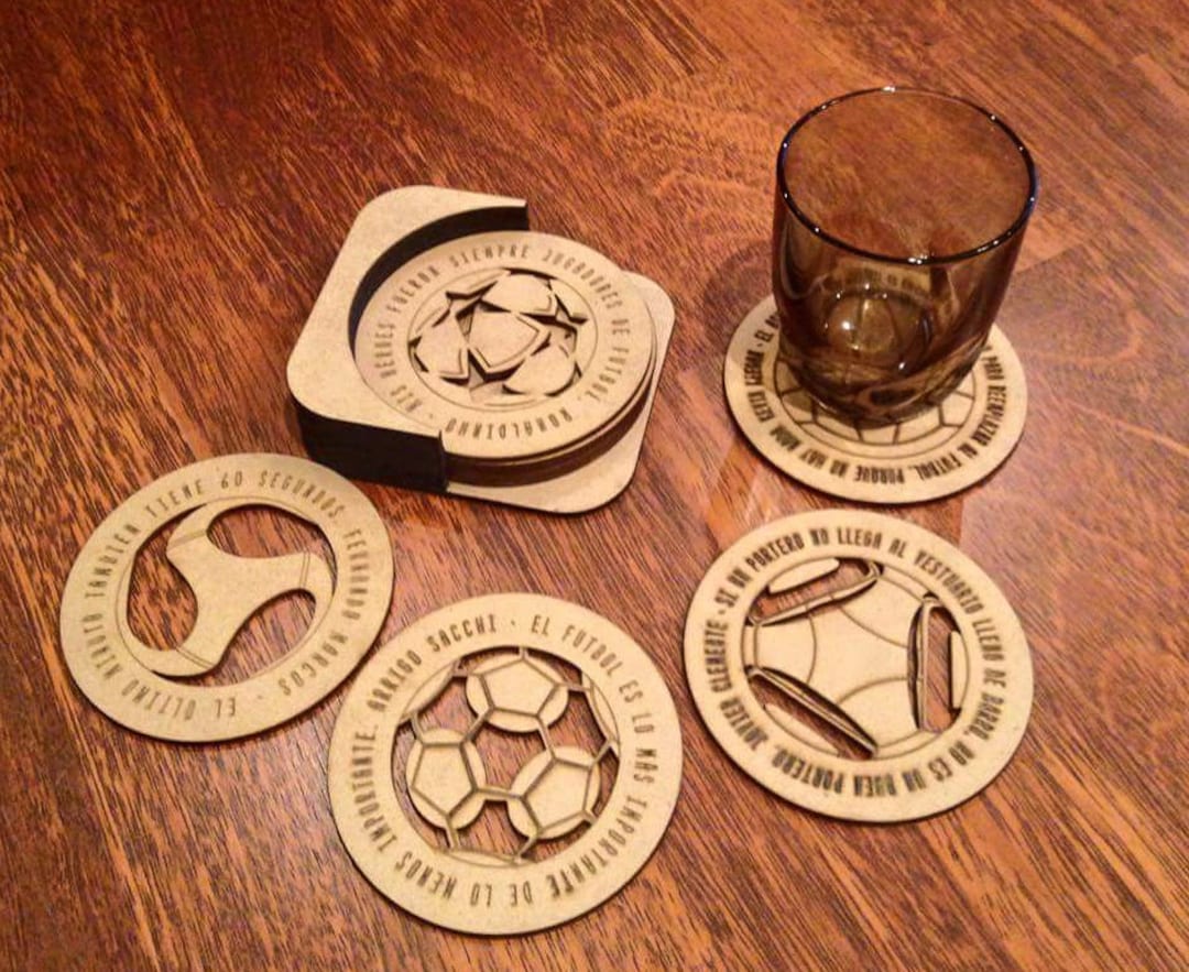 Wooden Cup Coasters Coaster Wooden Coasters Drink Coasters Snowflake ...