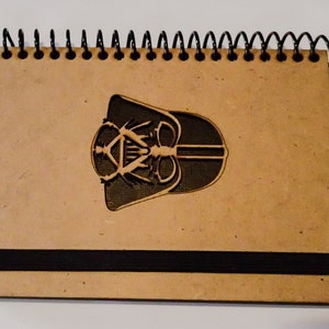 Stars Wars, Wooden Notebook, Darth Vader Notebook,custom Notebook ...