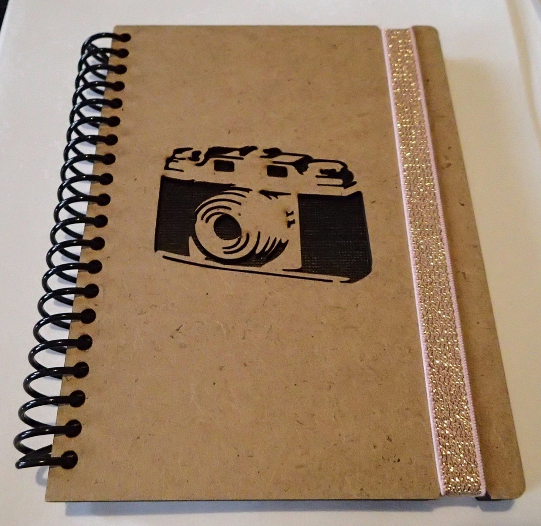 Camera Notebook, Wooden Notebook, Personalized Notebook, Travelers ...