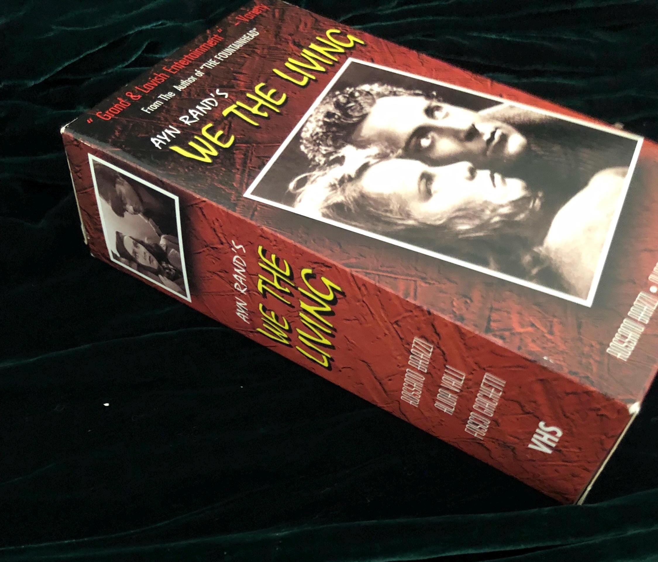 We the Living Ayn Rand VHS Tapes. 1994 Italian W/ English Subtitles - Etsy