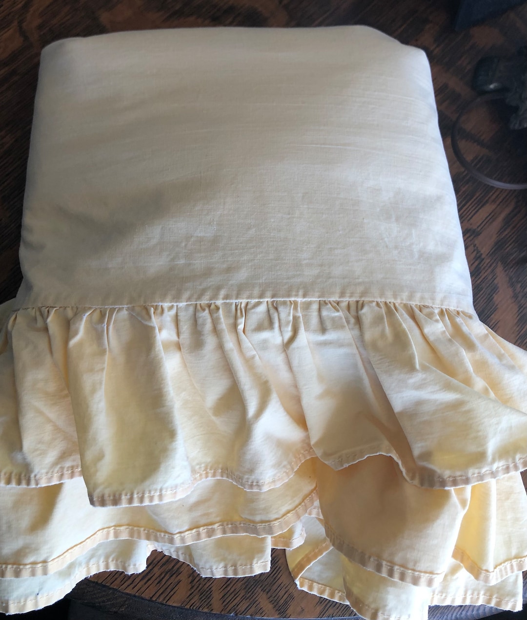 Ralph Lauren Yellow Queen Flat Sheet/project, Seamstress, Cutter Fabric ...