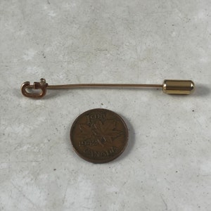 Estate Initial G Stick Pin 10k Yellow Gold Diamond Pin - Etsy