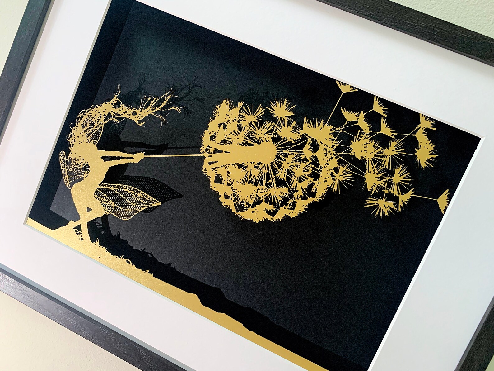 Dancing With Dandelions FANTASY WIRE Papercut Framed Picture - Etsy