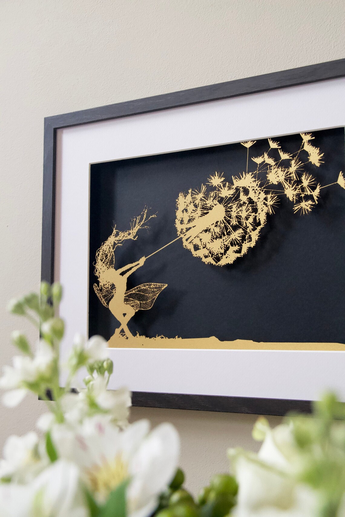 Dancing With Dandelions FANTASY WIRE Papercut Framed Picture - Etsy