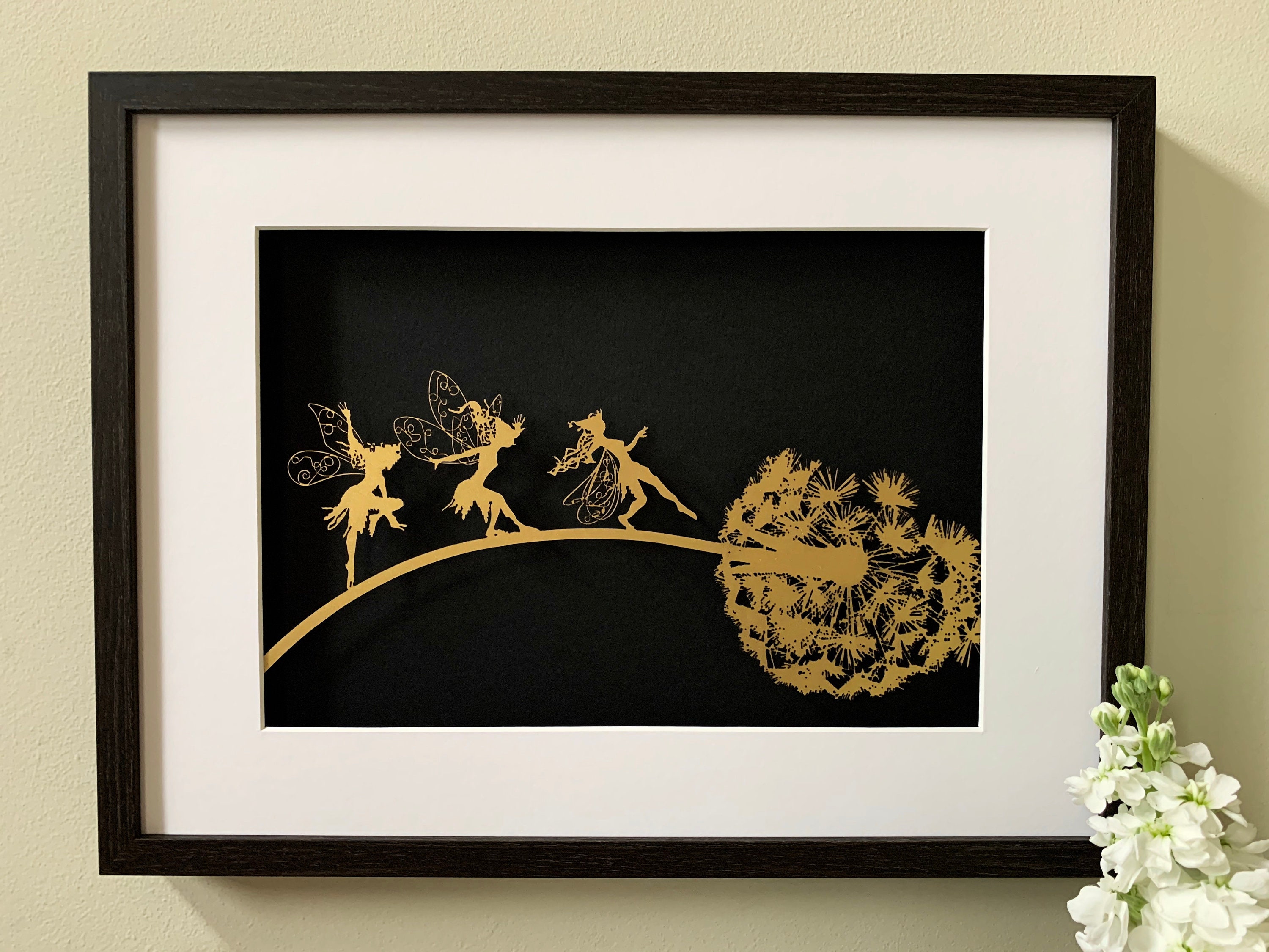 The Big Adventure FANTASY WIRE Papercut Framed Picture gold | Etsy UK