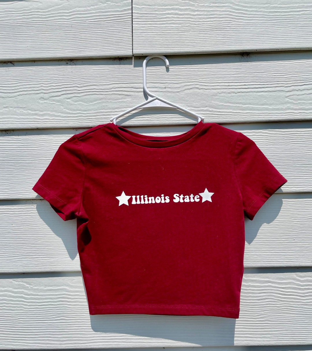 Illinois State University Red Cropped Tee | Custom College Merch ...