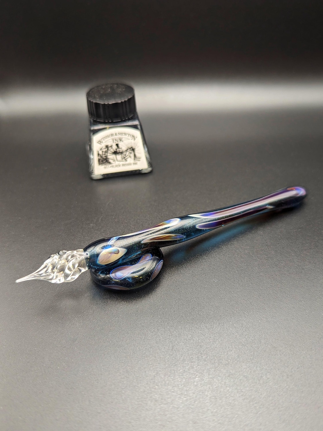 Dip Pen, Stormy Night Sky #6, Handmade Glass Calligraphy Pen - Etsy