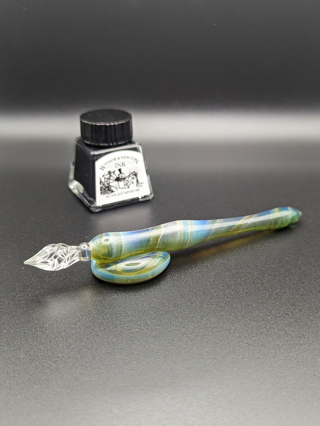 Dip Pen, Jungle Sparkle, Handmade Glass Calligraphy Pen - Etsy