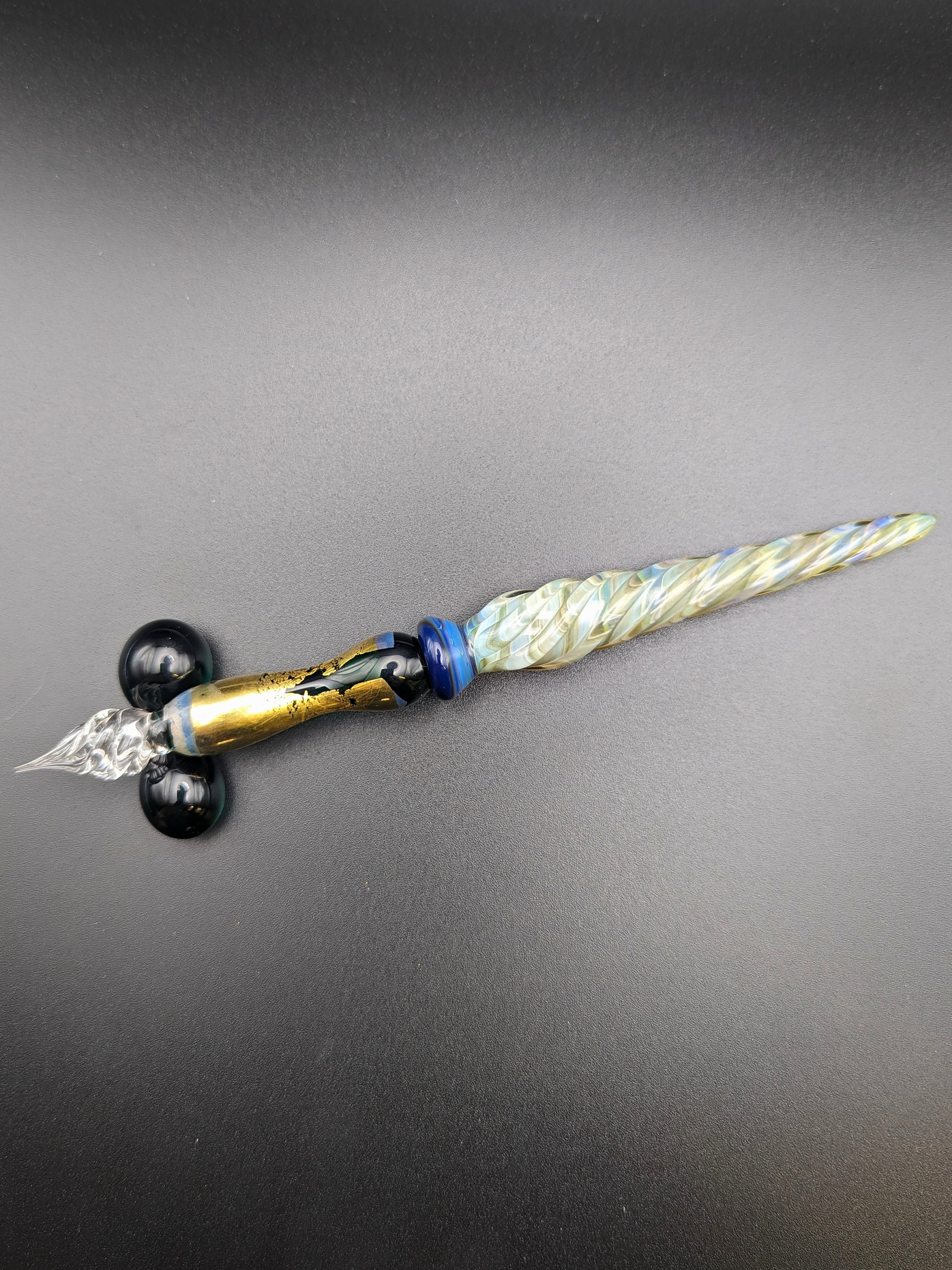 Luxury Gold Leaf Dip Pen, Handmade Glass Calligraphy Pen - Etsy