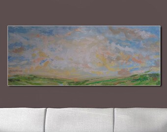 Long horizontal wall art | Etsy
