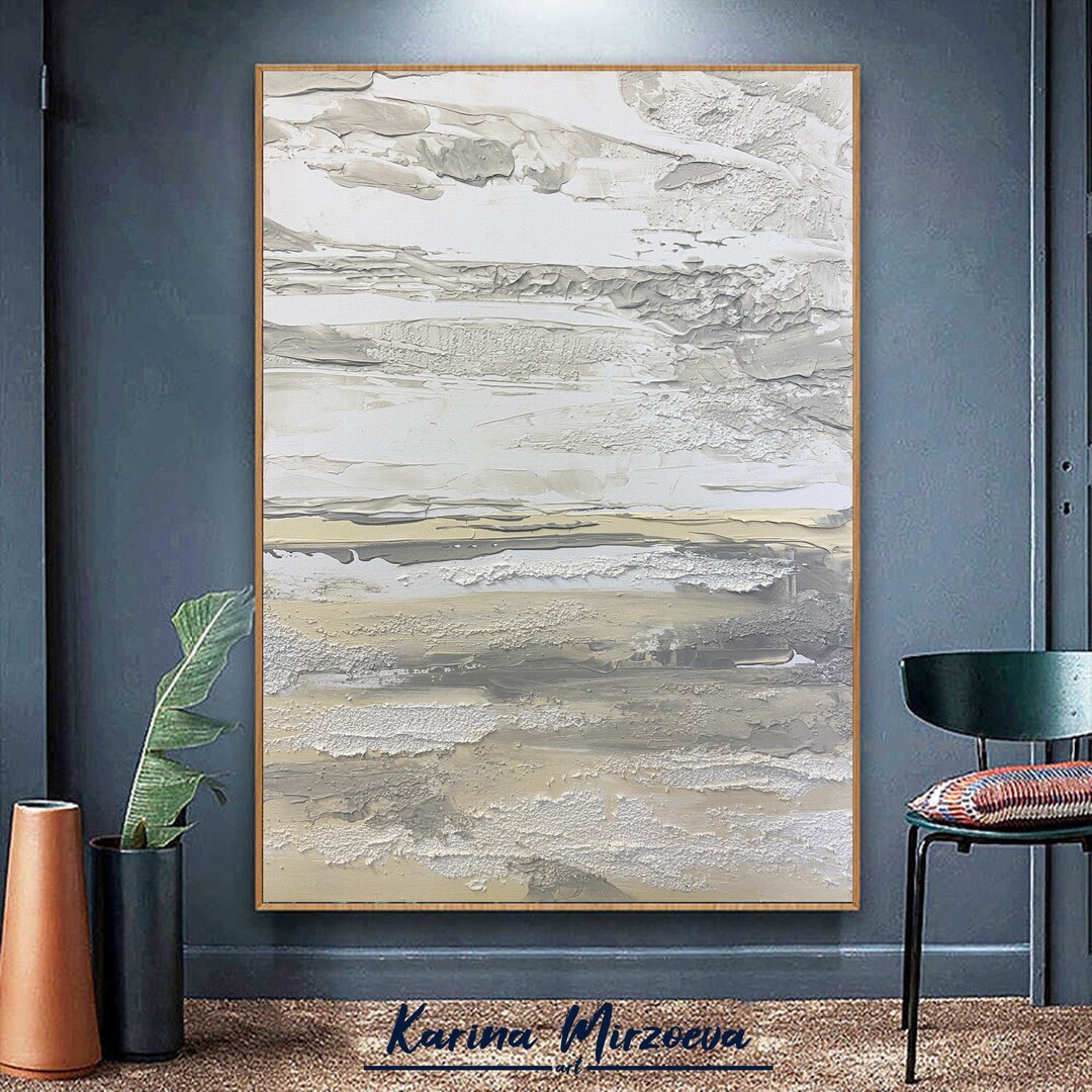 Textured Wall Art Abstract Extra Large Painting on Canvas - Etsy