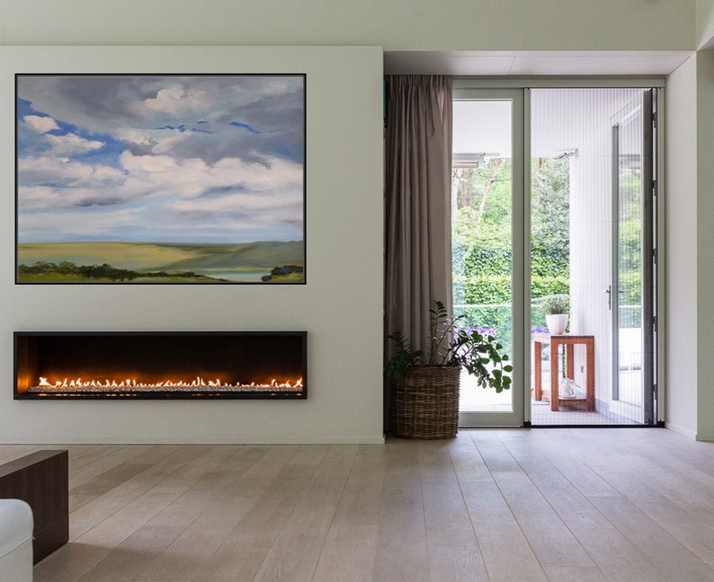 Large Canvas Wall Art Horizontal Abstract Art Original Art - Etsy