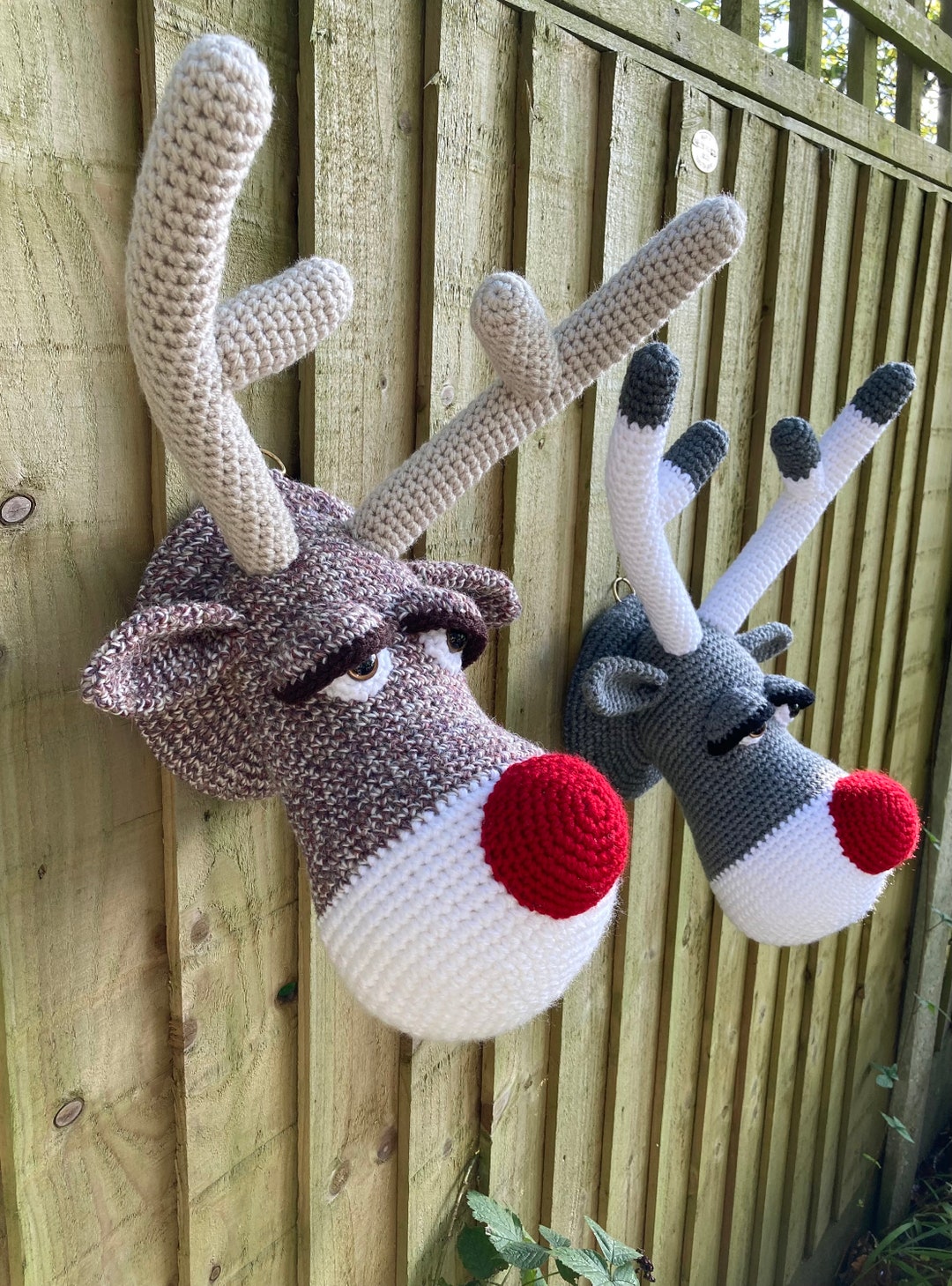 Crochet Rudolf Reindeer Head Pattern - Etsy