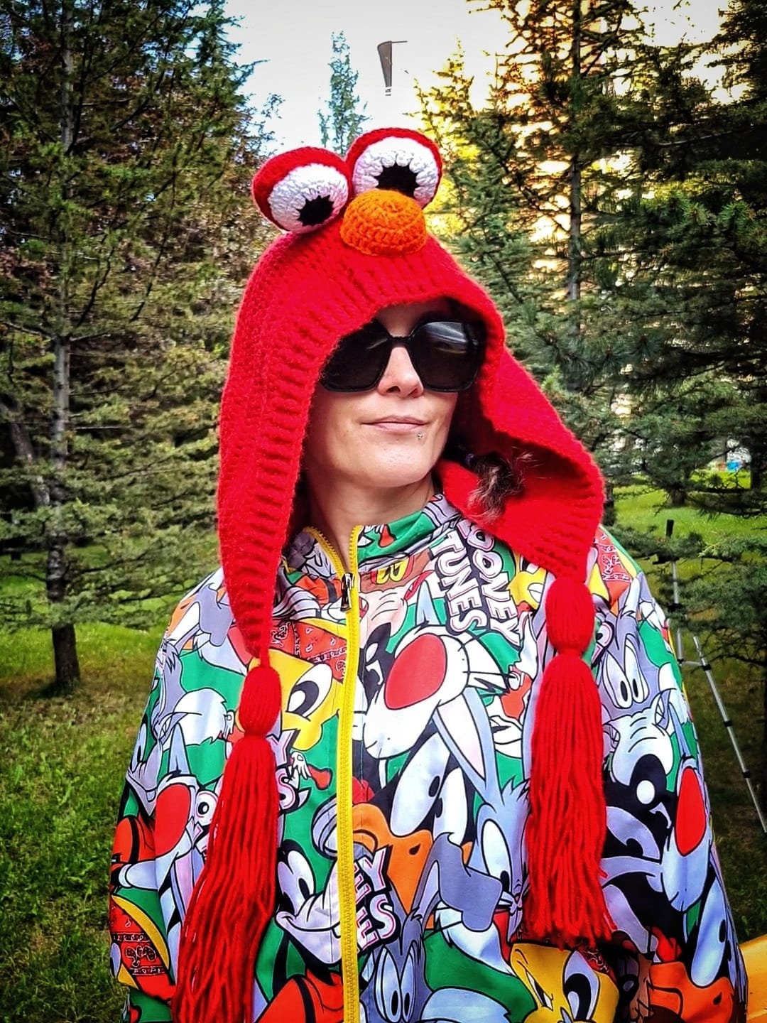 Elmo Inspired Hood Hat - Etsy