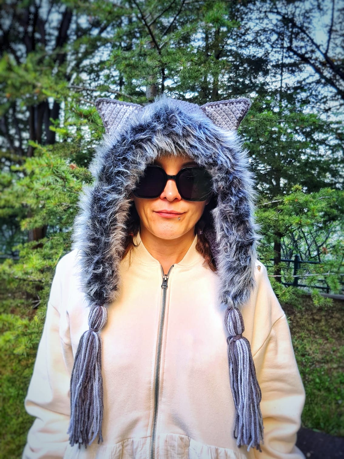 Wolf Inspired Hood Hat - Etsy