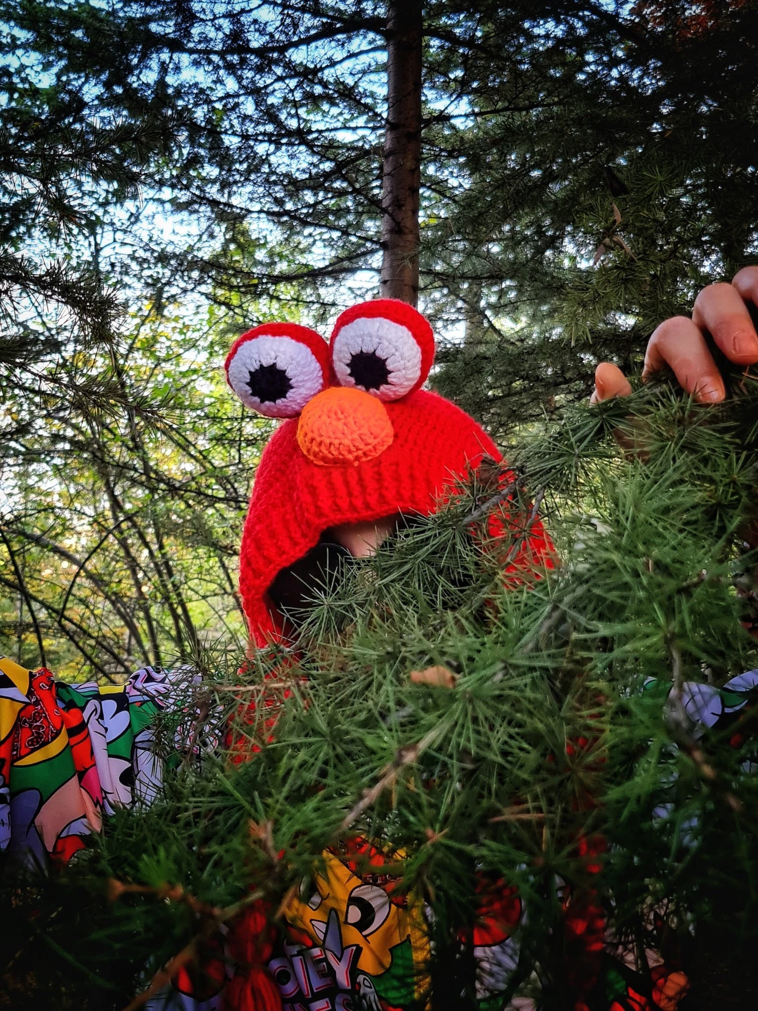 Elmo Inspired Hood Hat - Etsy