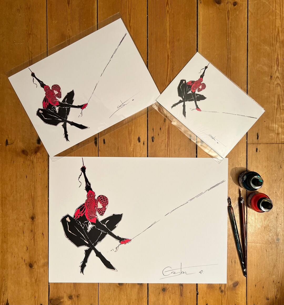 Spider-man Into the Spider-verse Print - Etsy
