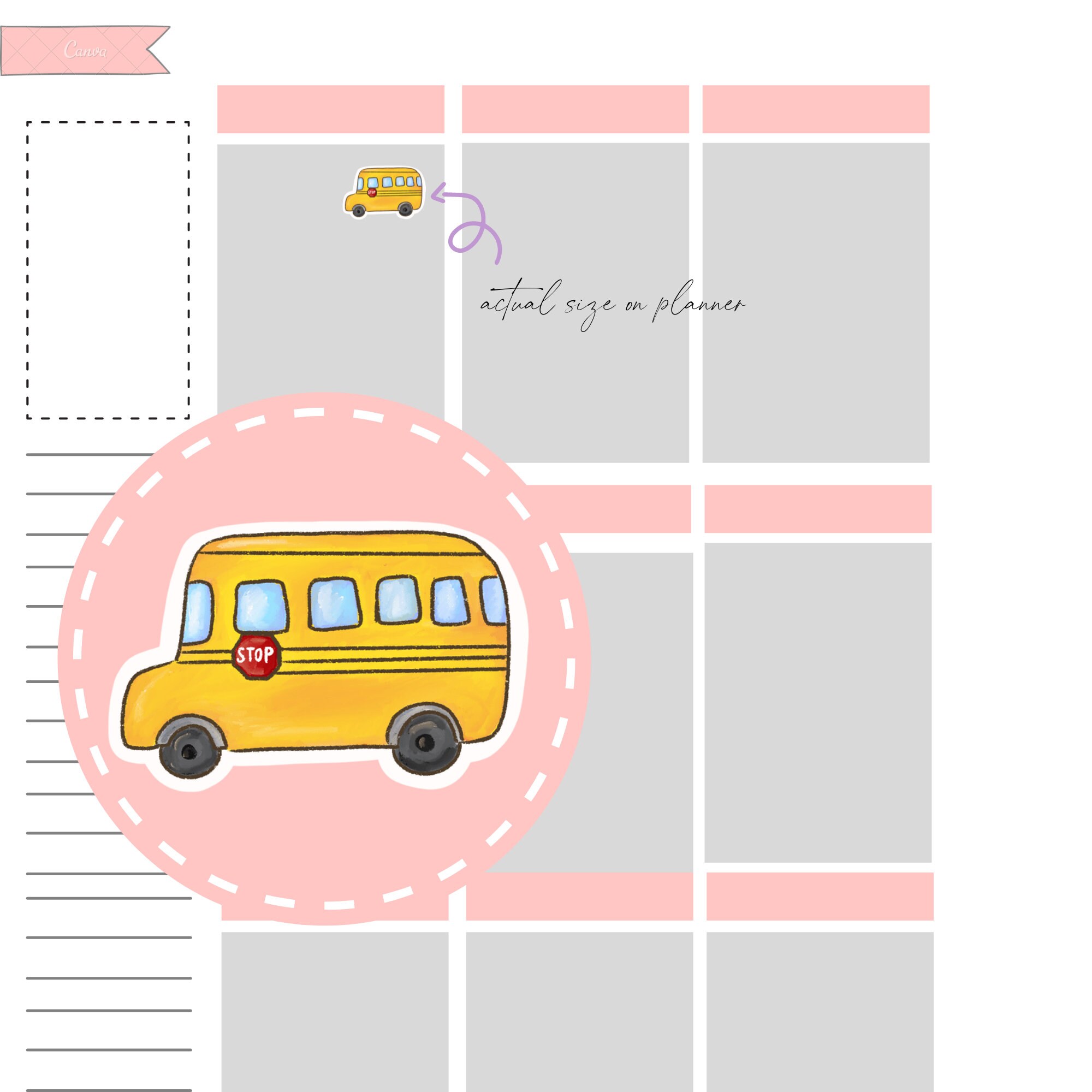 Paper, Party & Kids School Field Trip Stickers Bus Duty Stickers School ...