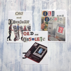 Old and Obsolete Bundle // 1-3 // Collage Zine Surrealism Media Vintage ...