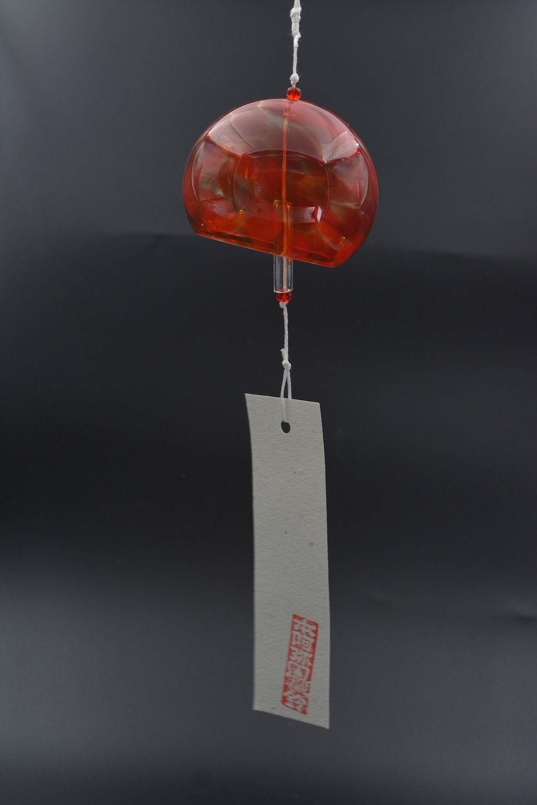 RED Round Windchime - Etsy