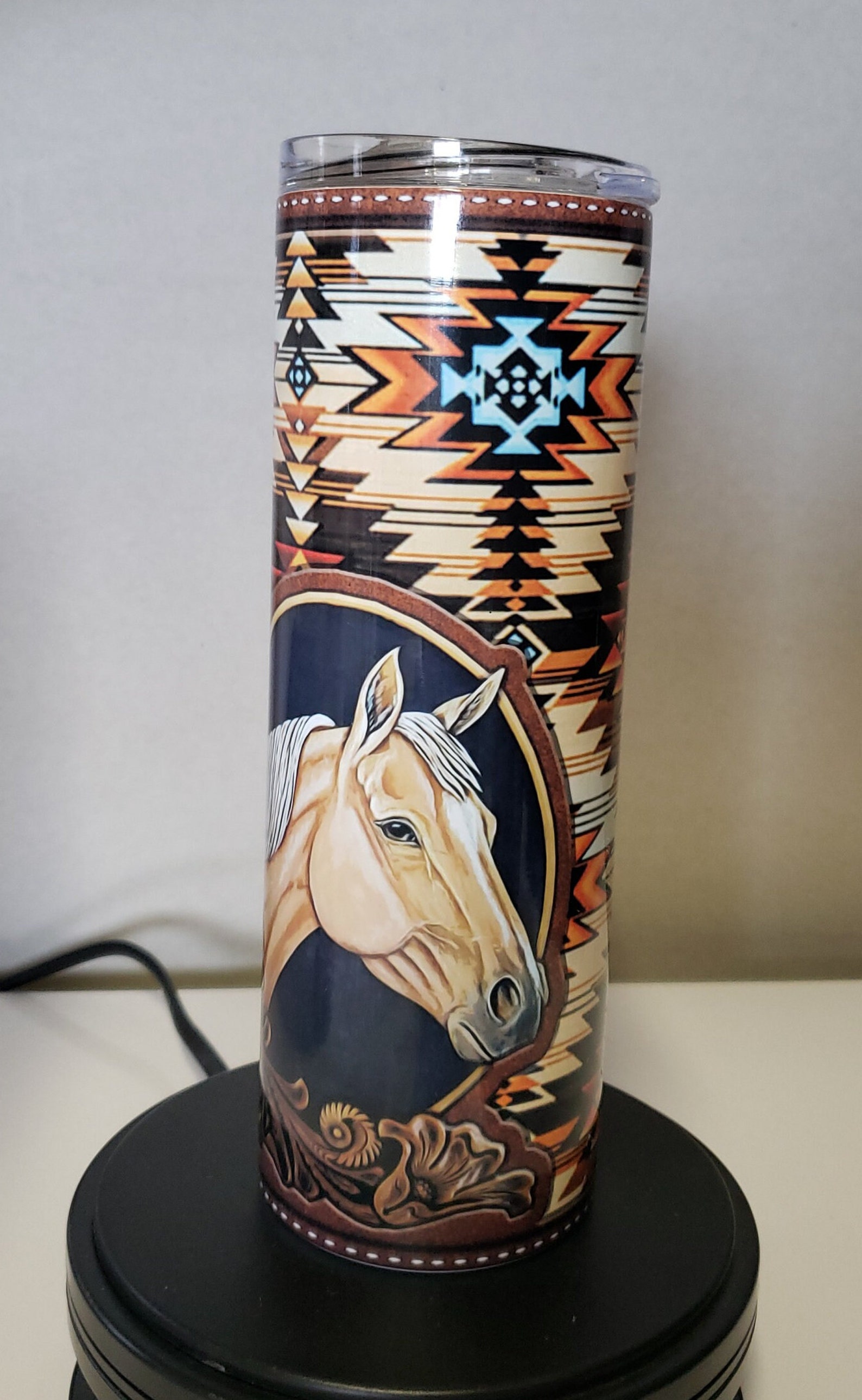 Tooled Leather Look Tumbler/ Western Tumbler/leather Look Mug - Etsy