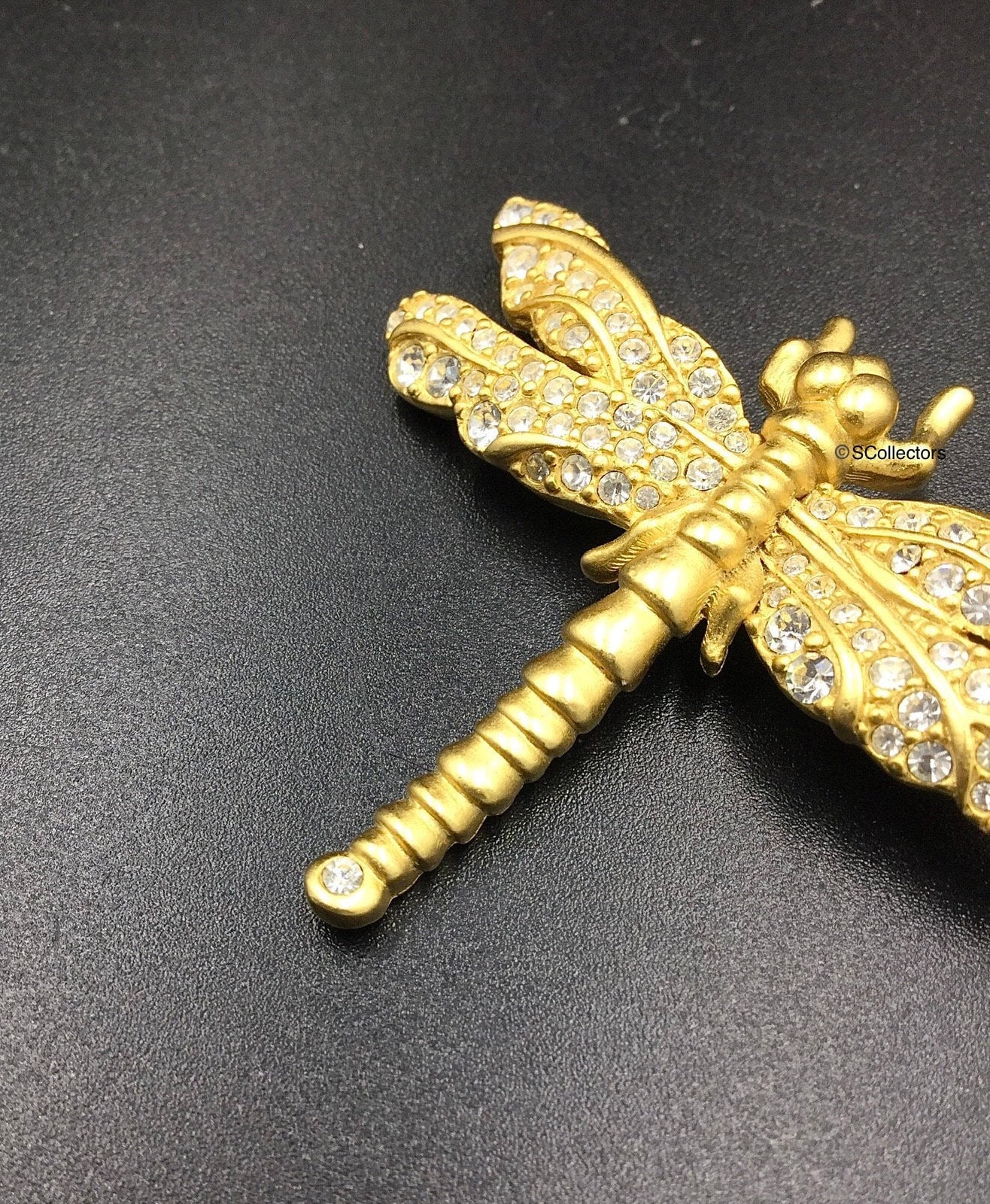 Swarovski Crystal Dragonfly Brooch Insect Wings Pin Vintage | Etsy India