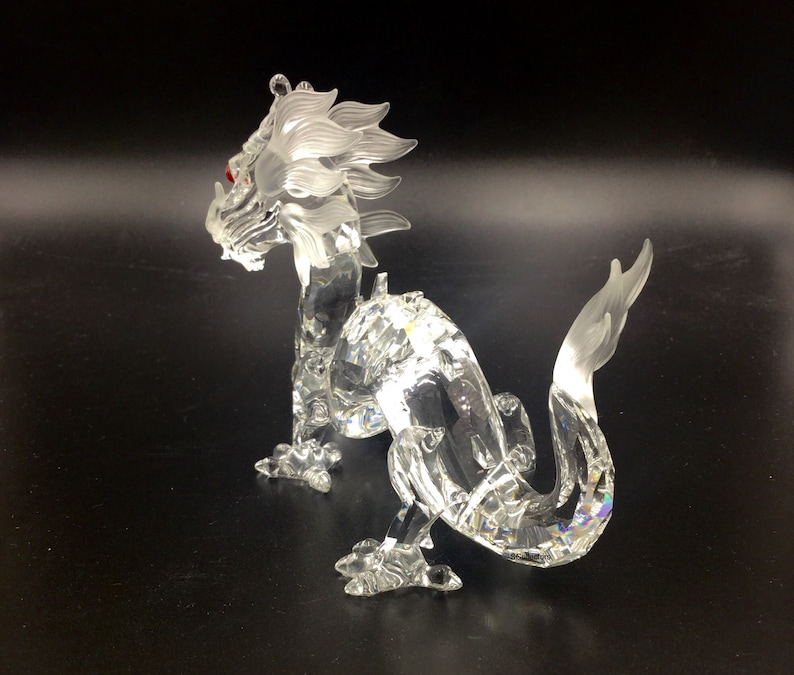 Swarovski Crystal Dragon Figurine Mythical Fantasy Creature - Etsy