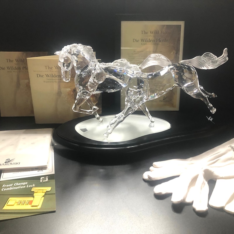Crystal Horse Figurines - Etsy