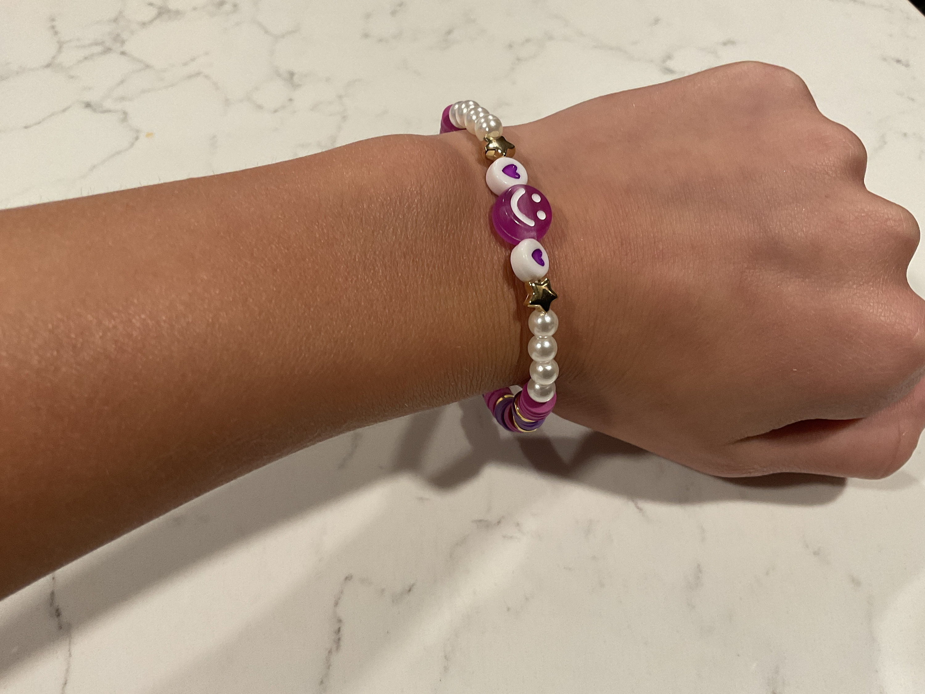 Purple and Blue BFF Friendship Bracelet Set - Etsy