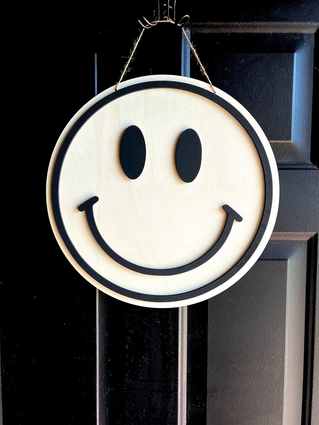 Smiley Face Door Sign | Smile Door Sign | Smiley Face Decor | Smiley ...