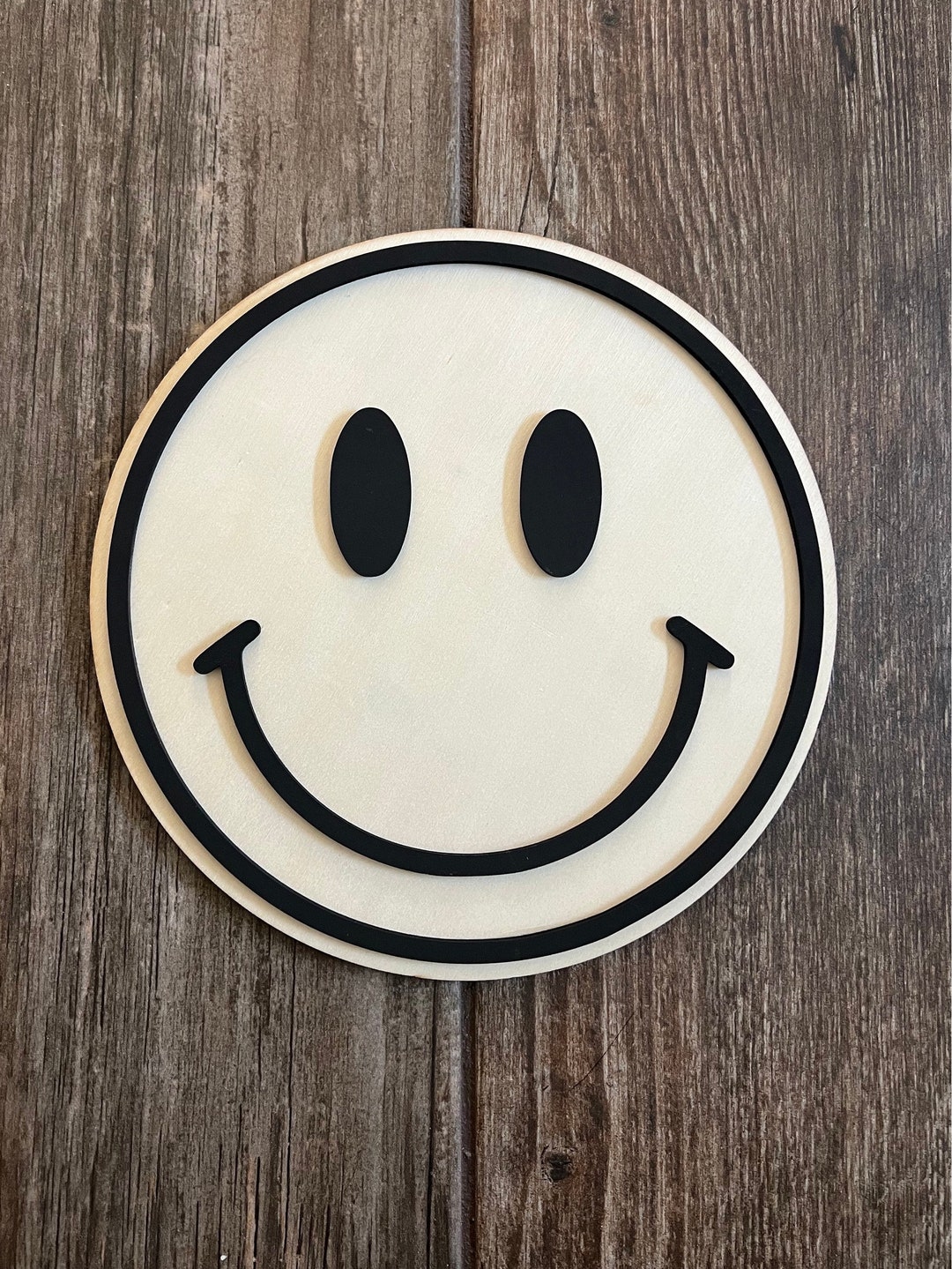Smiley Face Wood Sign, Smile Sign, Smiley Face Decor, Smiley Face Sign ...