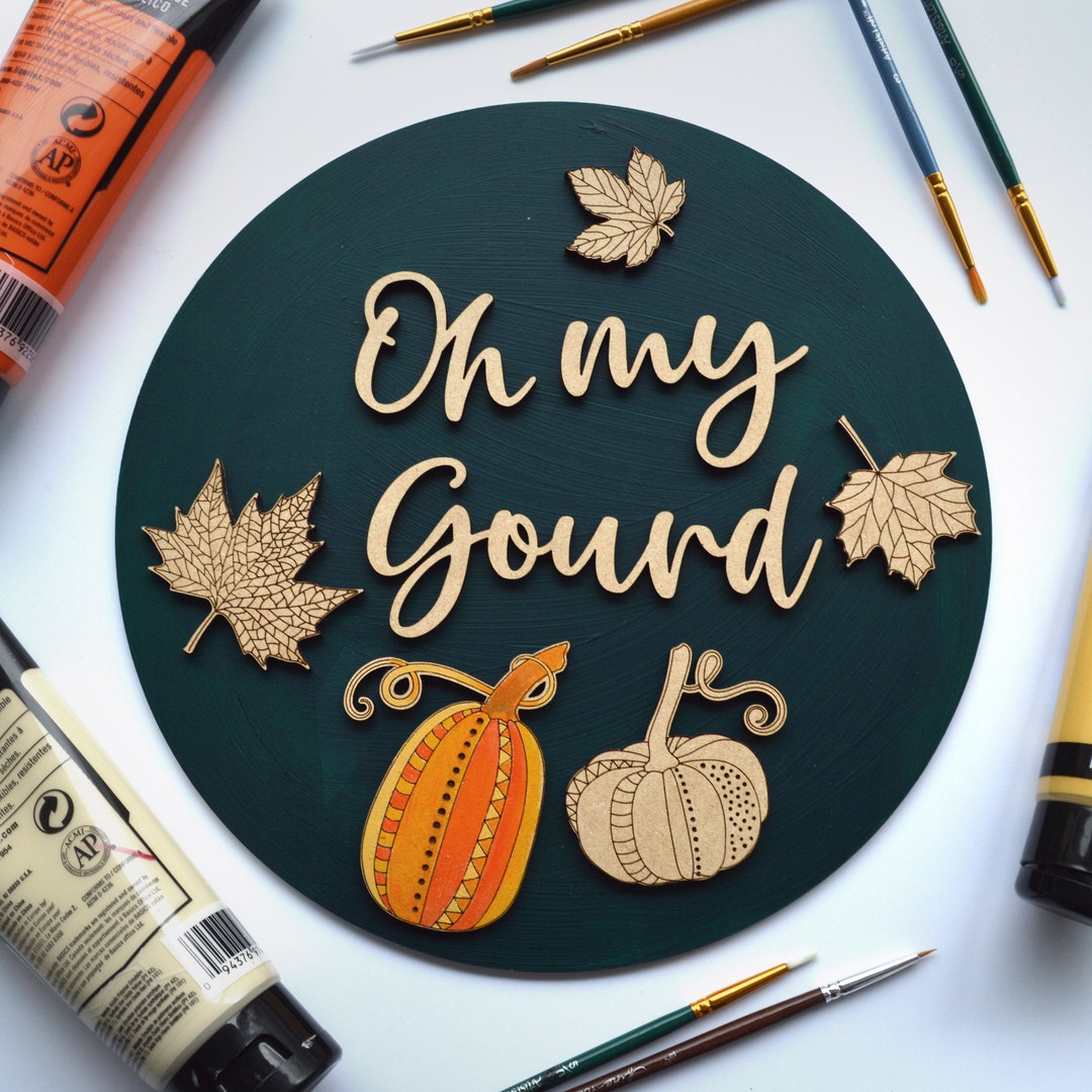 Painting DIY Kit: Oh My Gourd - for Families, Kids, or Adults - Etsy