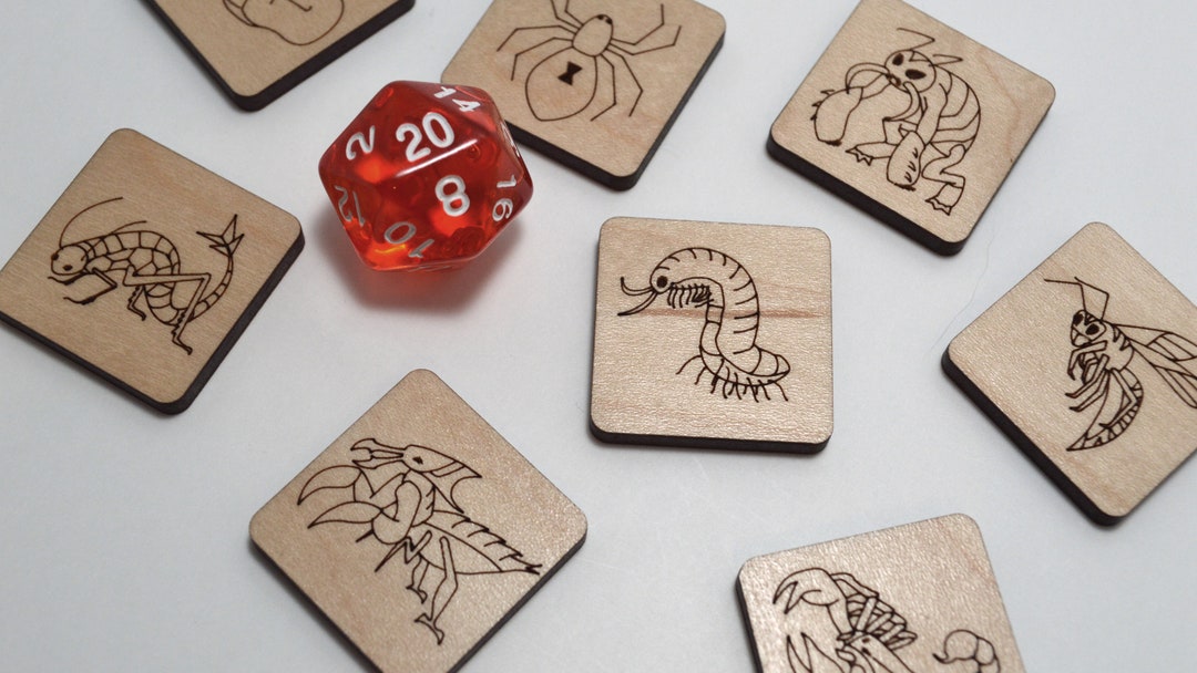D&D Insectoids and Giant Bug Enemy Pack - Minimalist Minis and Trackers ...