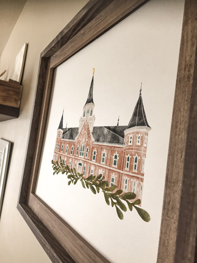 Provo City Center Utah Temple Watercolor Instant Download - Etsy