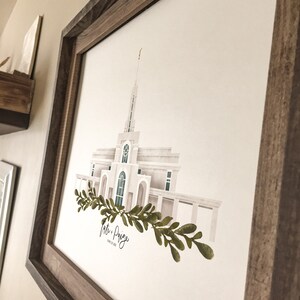 Mt. Timpanogos, Utah, LDS Temple, Watercolor, Instant Download, Wedding ...