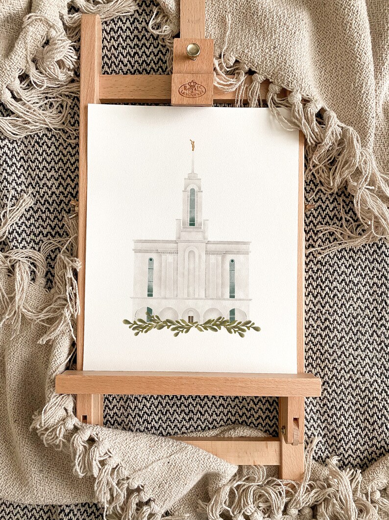 Bogota, Columbia, LDS Temple, Watercolor, Instant Download, Wedding ...