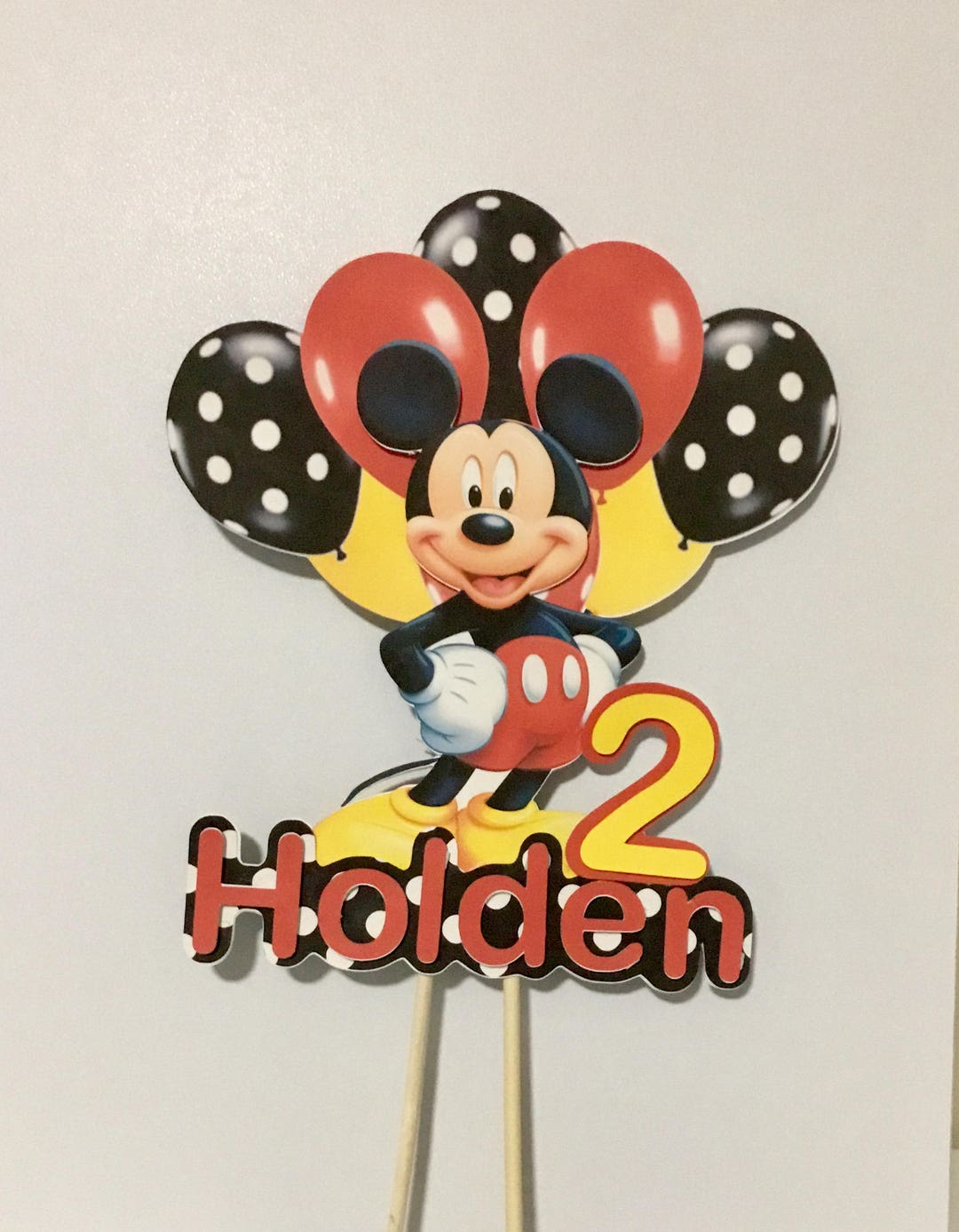 Mickey Mouse Cake Topper/ Mickey Party Customized Topper - Etsy