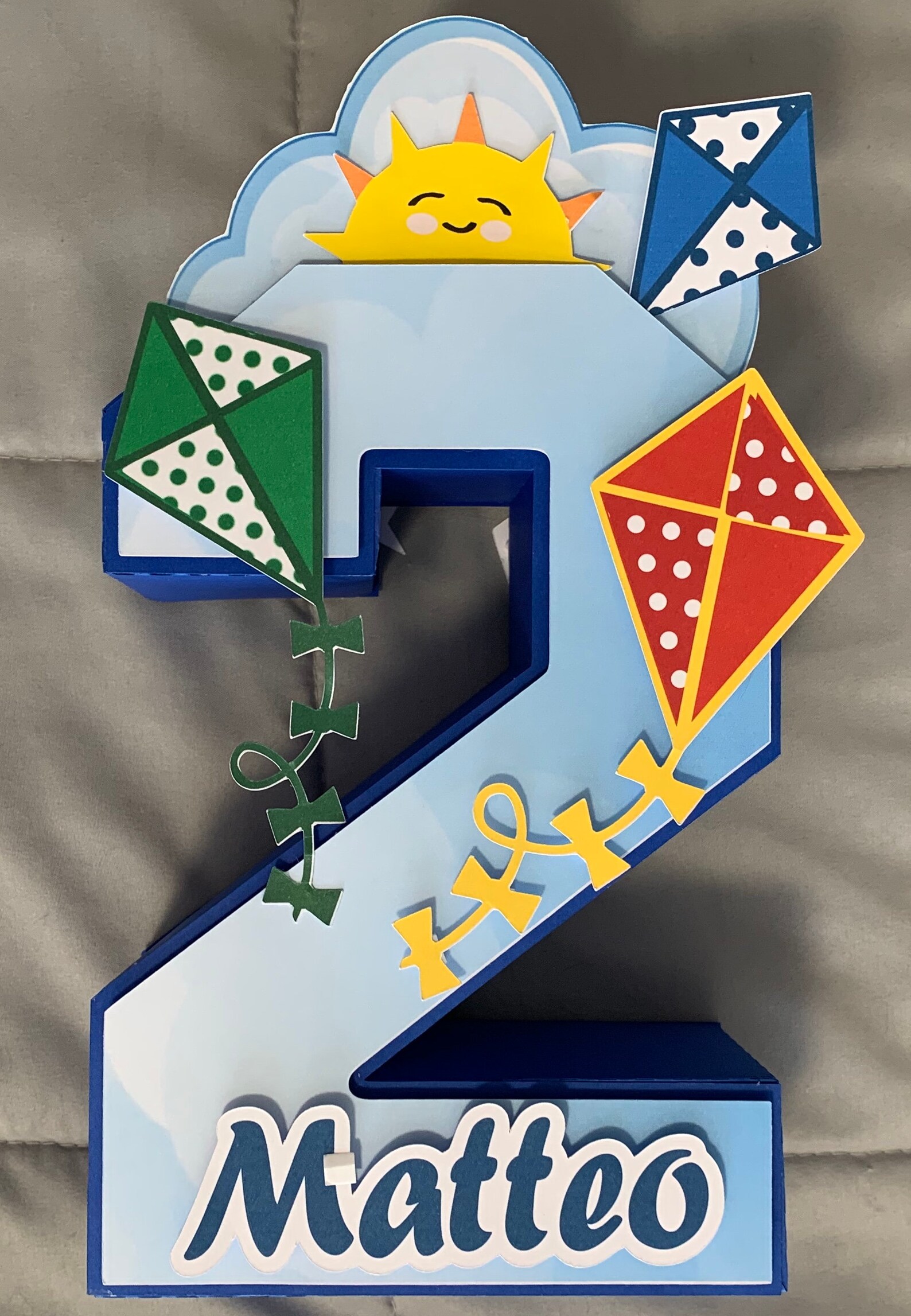 Kite Number Prop/ Lets Fly a Kite Number/number Photo Prop | Etsy