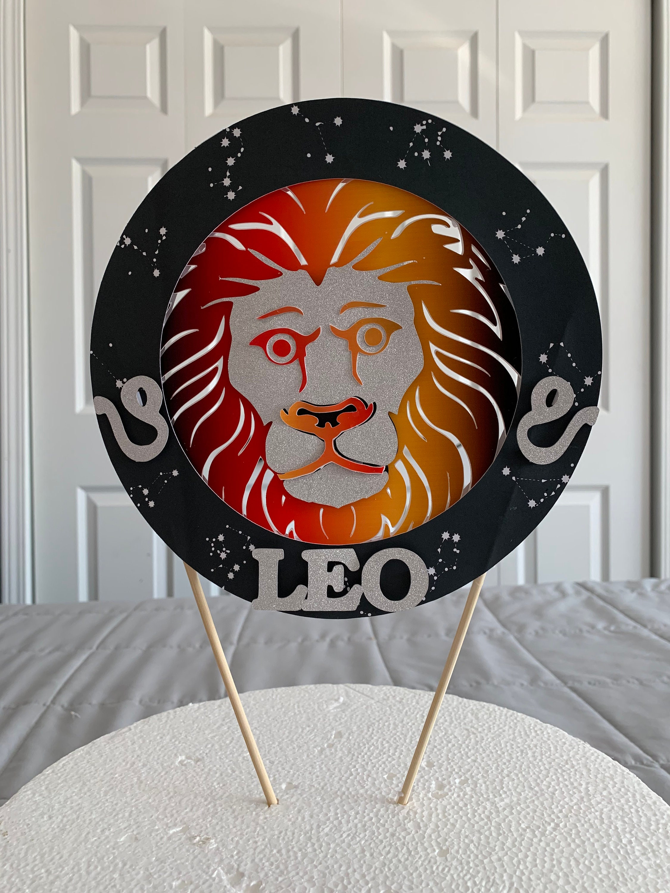 Zodiac Leo Cake Topper/ Leo Symbol Cake Topper/lion Cake - Etsy Australia