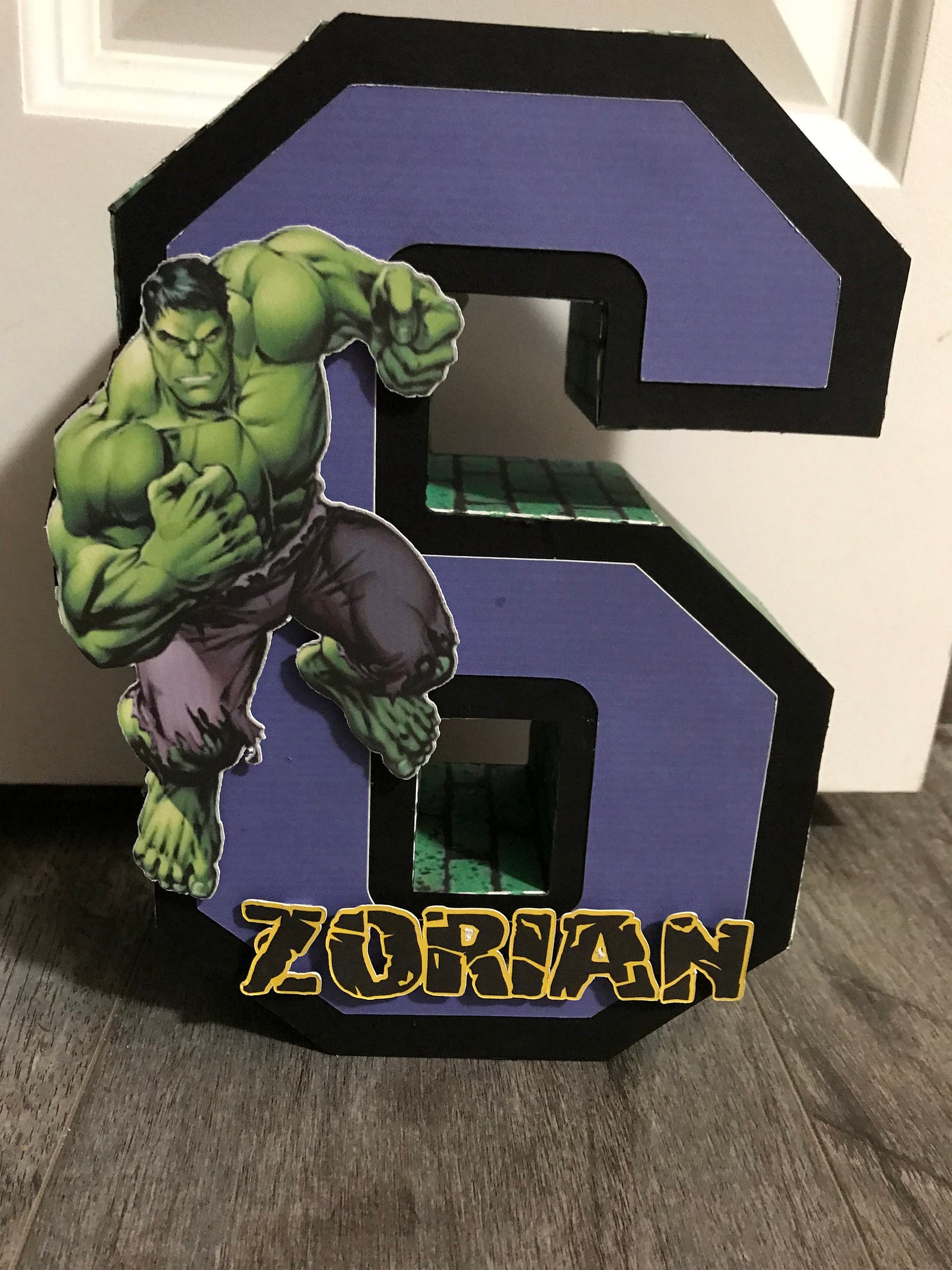 Hulk Number Prop/hulk Centerpiece/hulk Birthday Party Table - Etsy