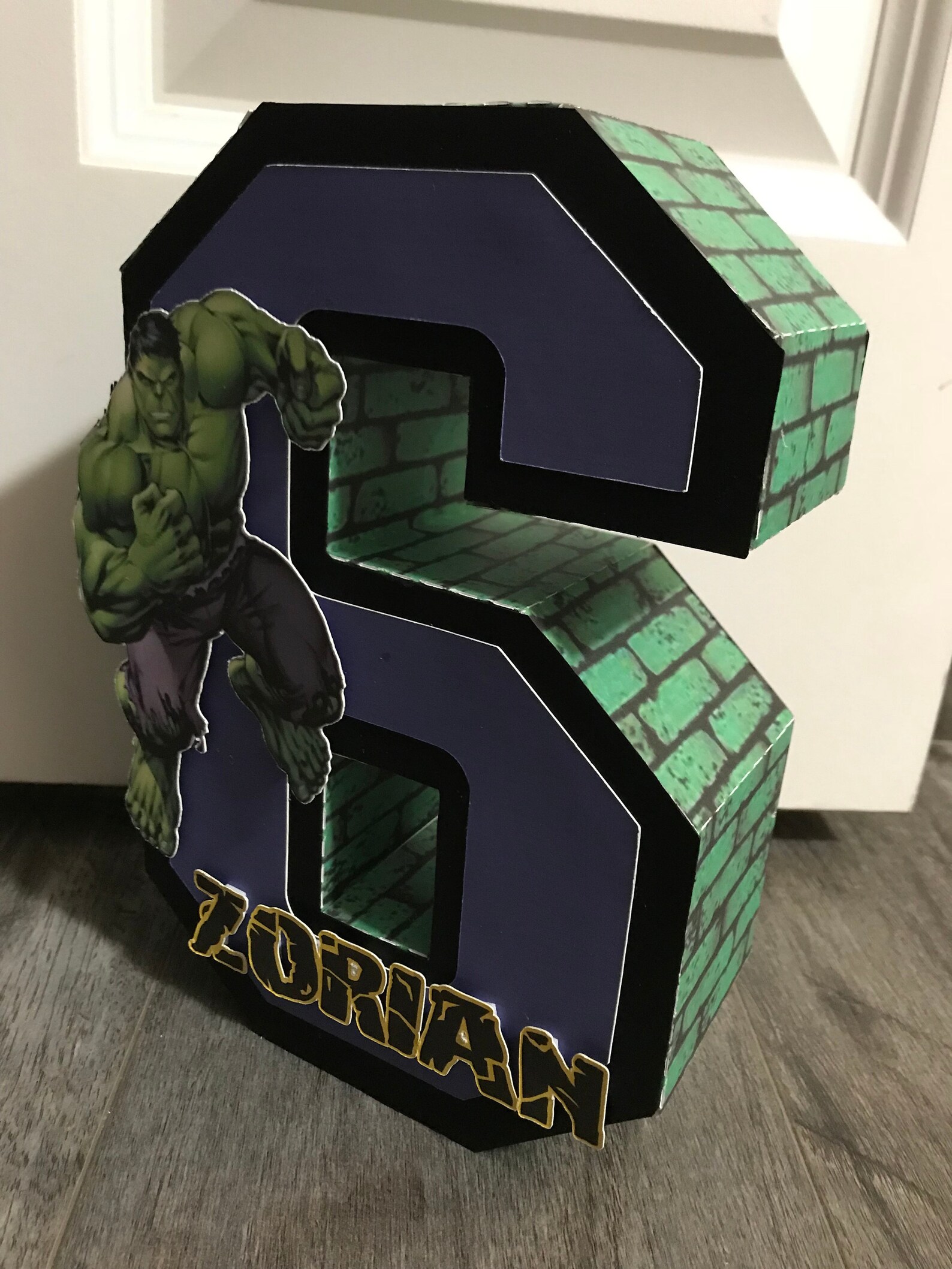 Hulk Number Prop/hulk Centerpiece/hulk Birthday Party Table - Etsy