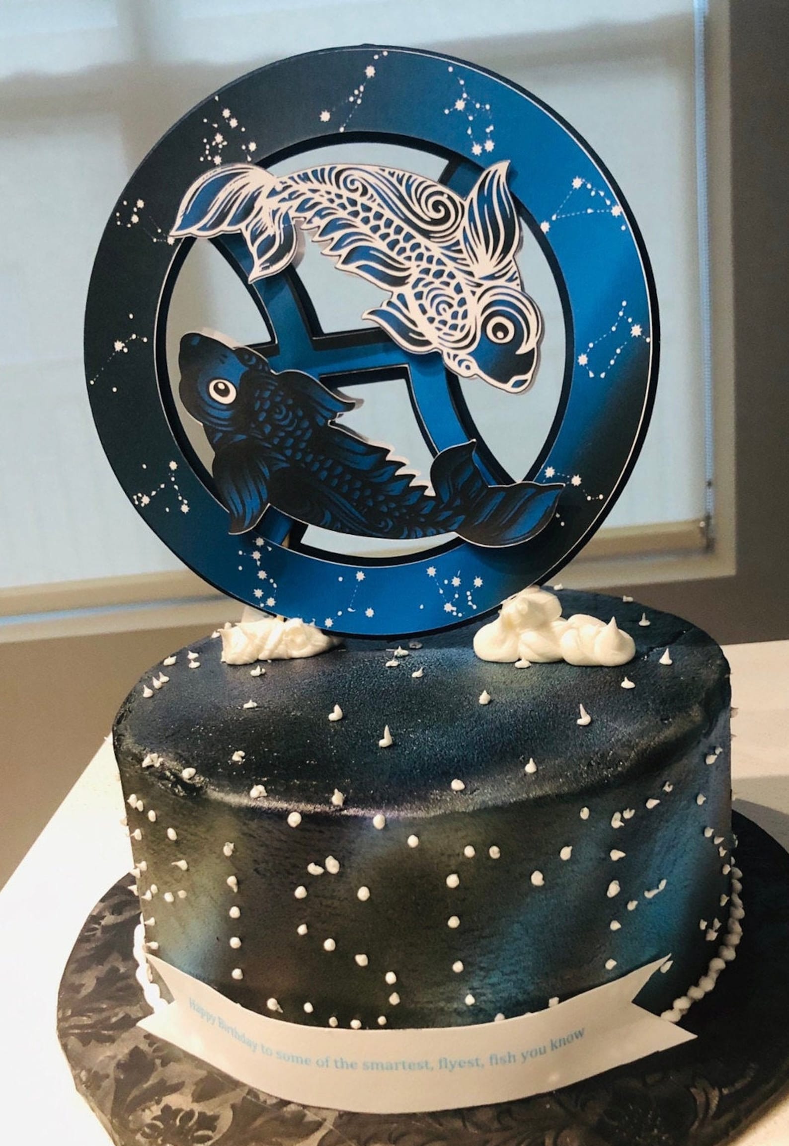 Zodiac Cake Topper/ Pisces/ Astrology Sign - Etsy