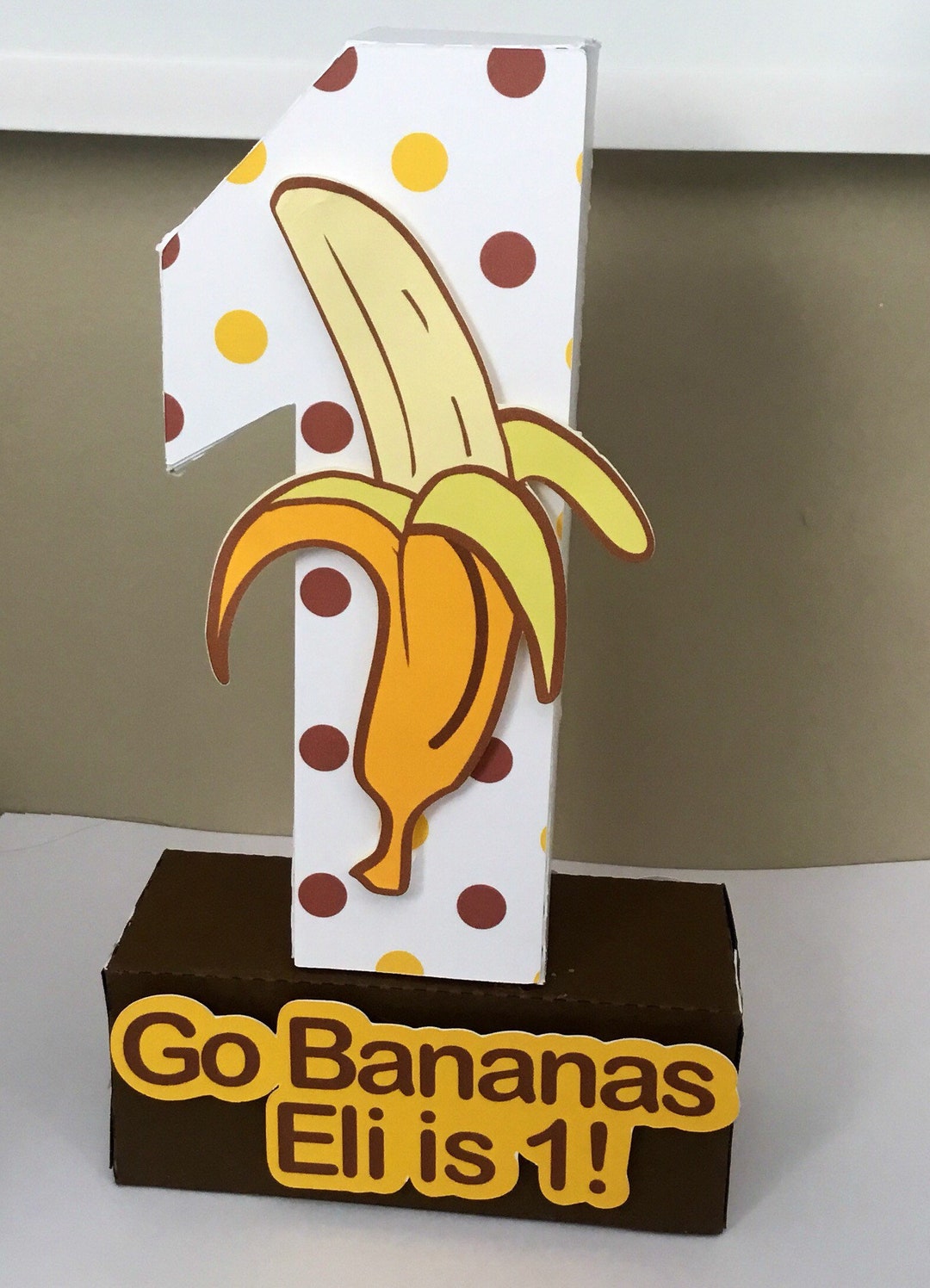 Number Prop/ Banana Theme/curious George Party - Etsy