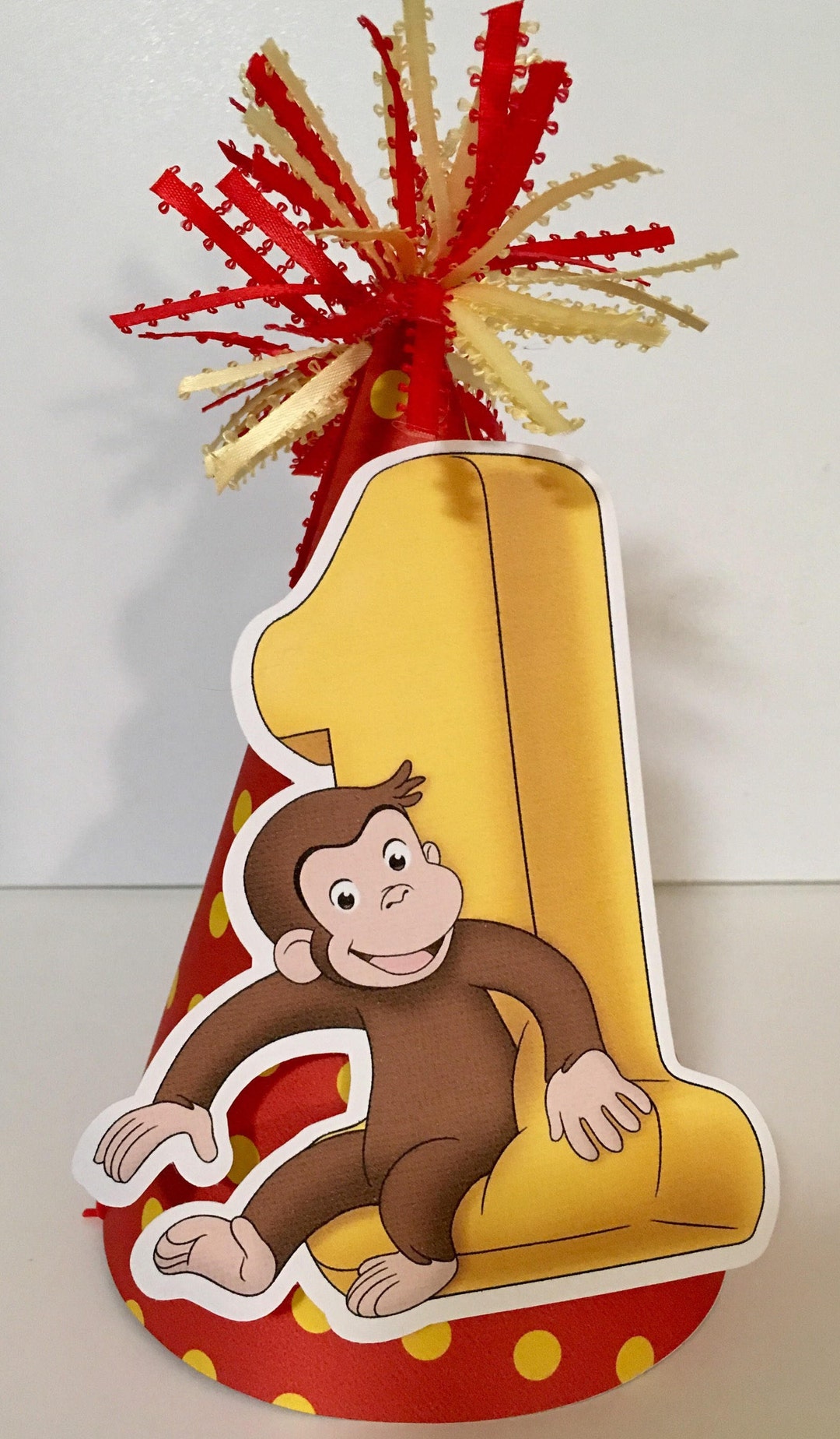 Curious George Party Hat/birthday Hat - Etsy