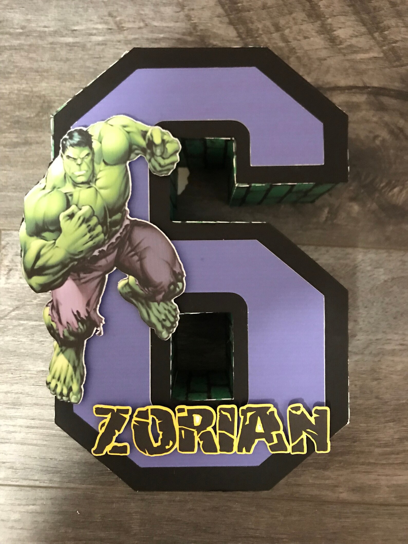 Hulk Number Prop/hulk Centerpiece/hulk Birthday Party Table - Etsy