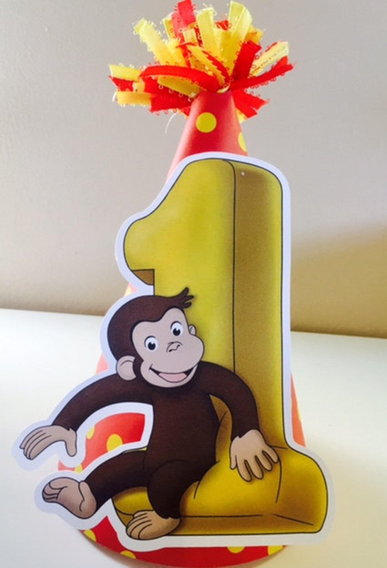 Curious George Party Hat/birthday Hat - Etsy