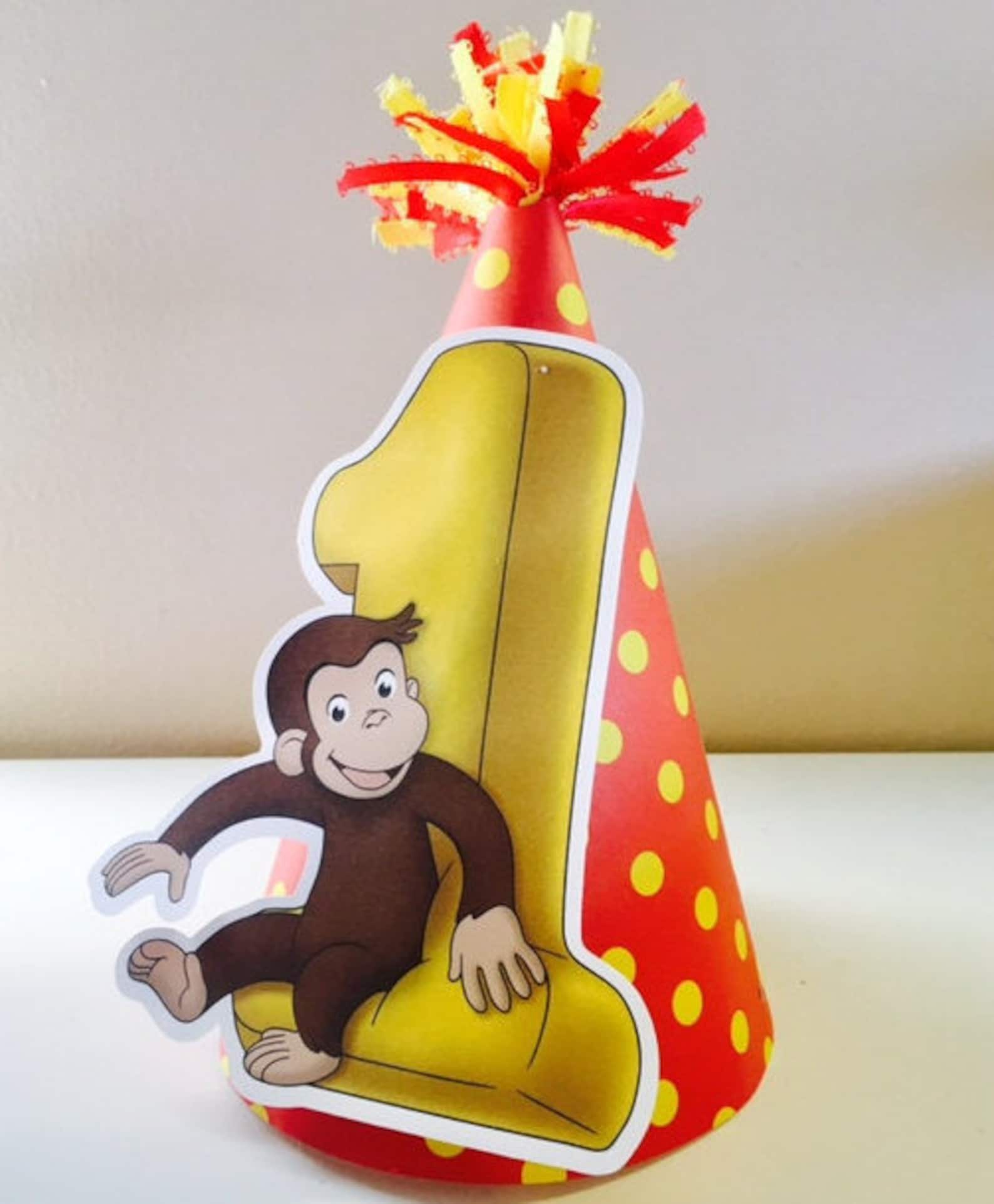 Curious George Party Hat/birthday Hat - Etsy