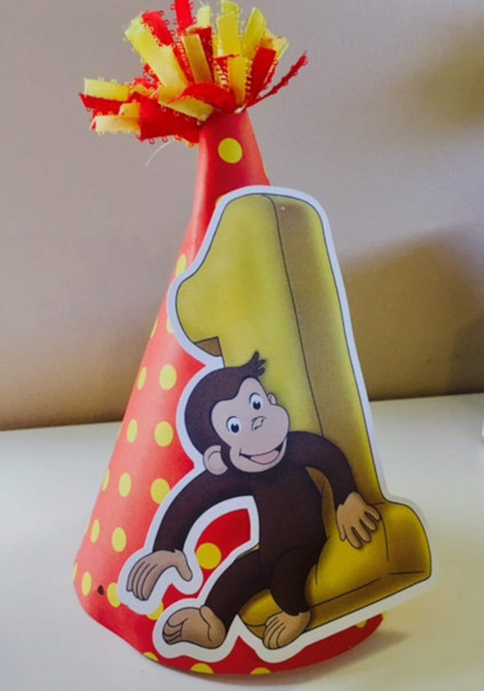 Curious George Party Hat/birthday Hat - Etsy